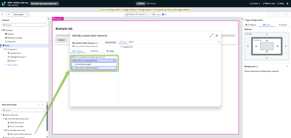 Data Resources тау Transform тау My Ui Builder Corner тшх