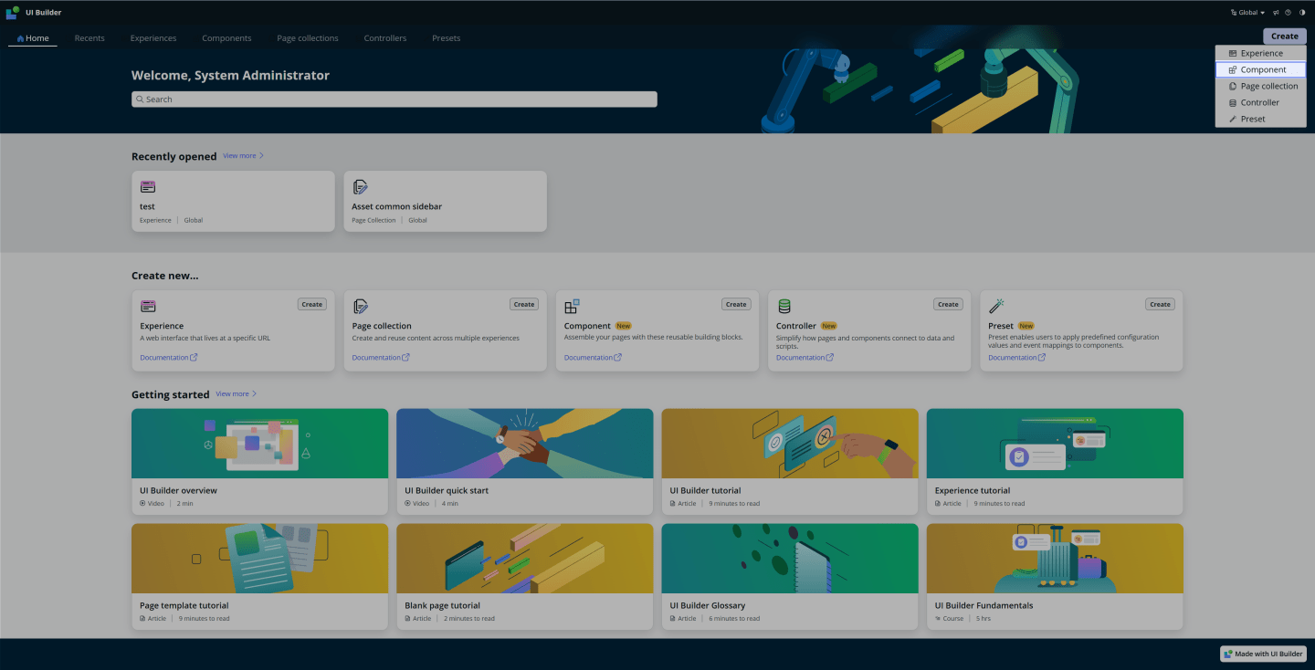 ServiceNow UI Builder – Component Builder – My UI Builder Corner ☕